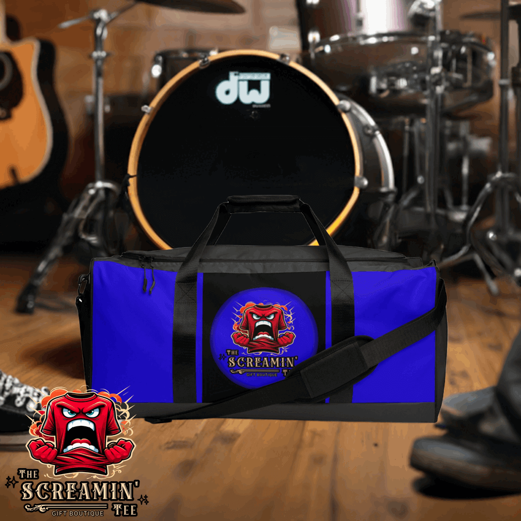 The Screamin' Tee Duffle Bag | Sapphire Logo – THE SCREAMIN' TEE